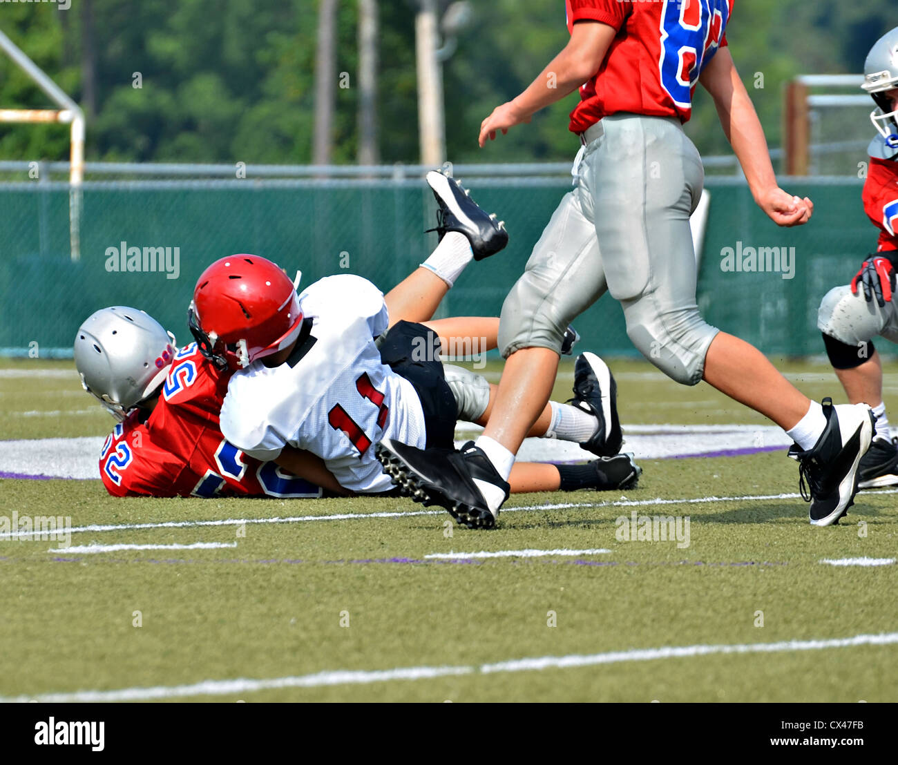 Action football field hi-res stock photography and images - Alamy