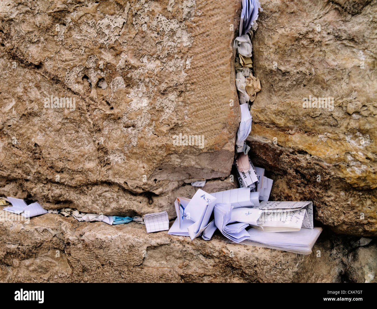 Wailing Wall Detail Stock Photo - Alamy