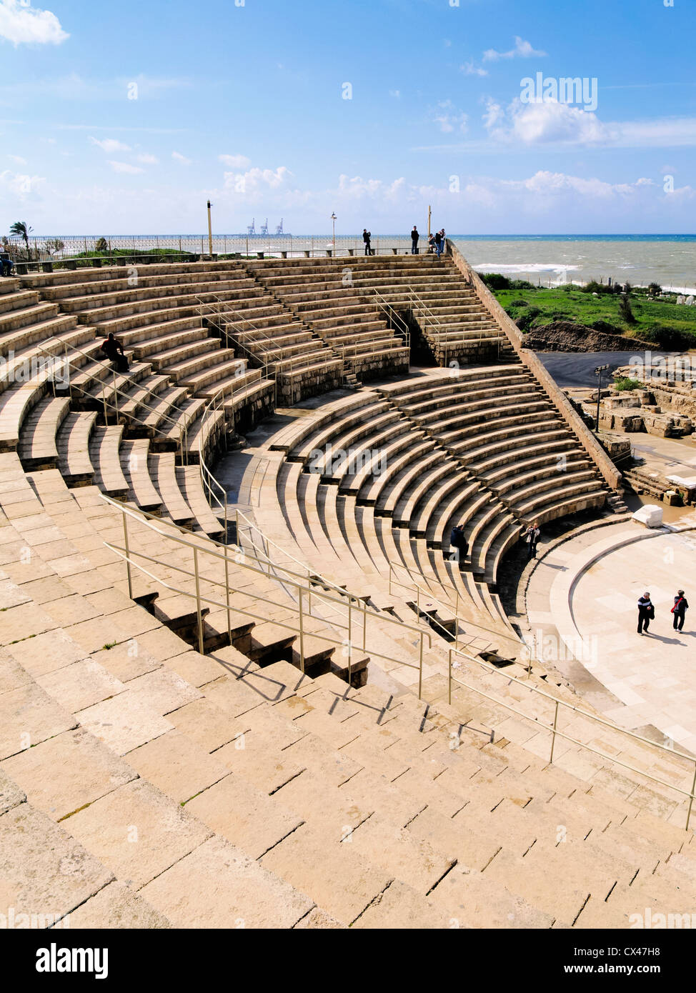 Caesarea Amphitheater, Israel Stock Photo - Alamy