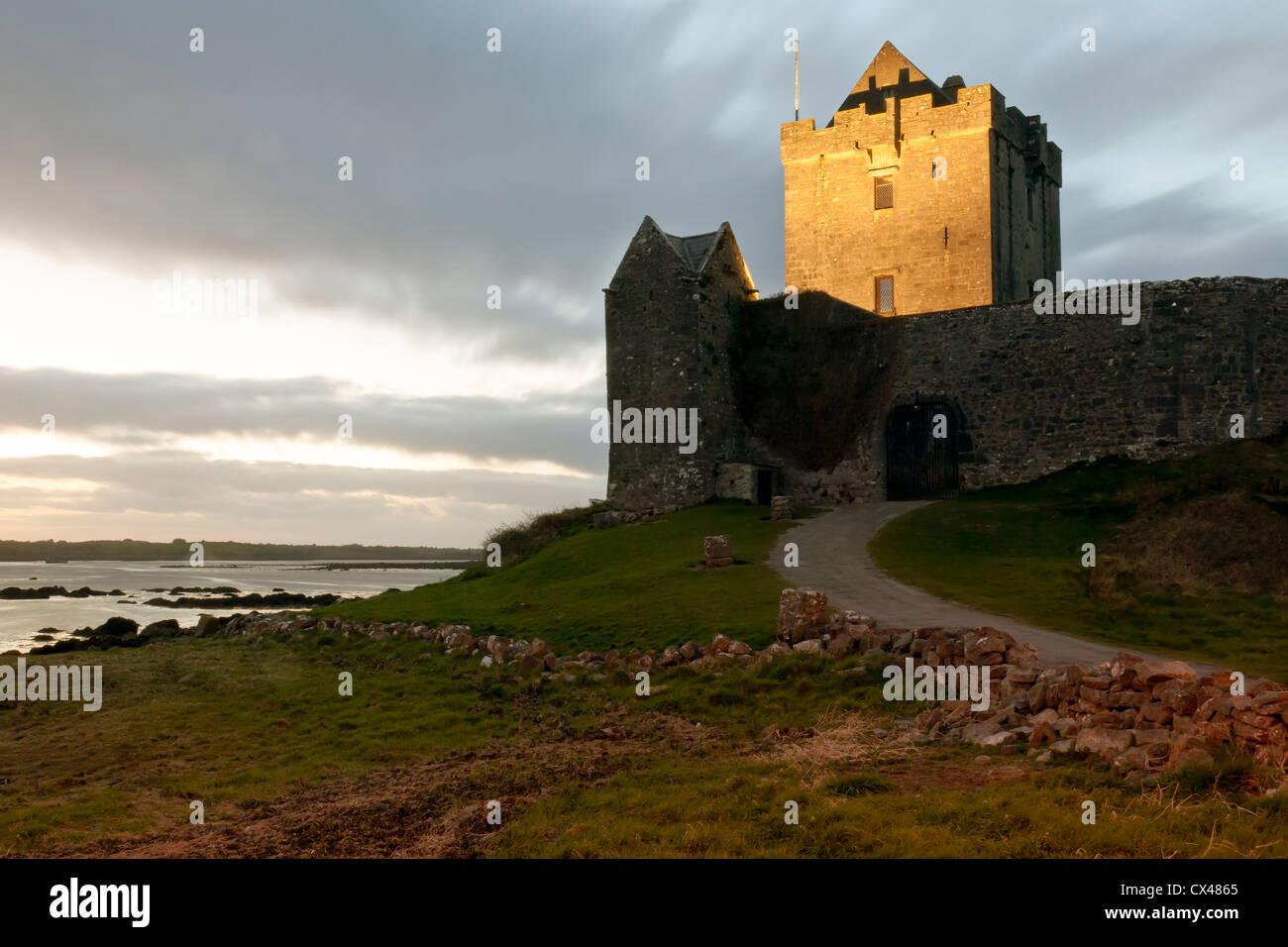 Dunguaire Castle, Kinvara, County Galway, Ireland. The castle was built ...
