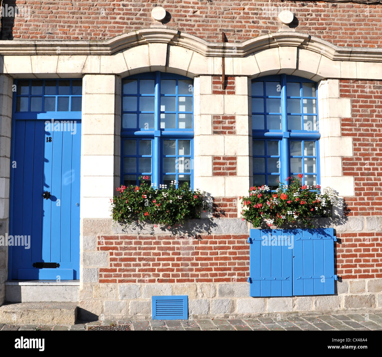 Two windows and door hi-res stock photography and images - Alamy