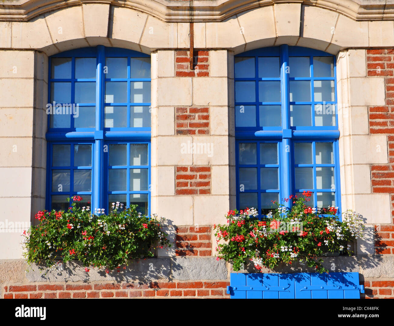 Two blue windows Stock Photo - Alamy