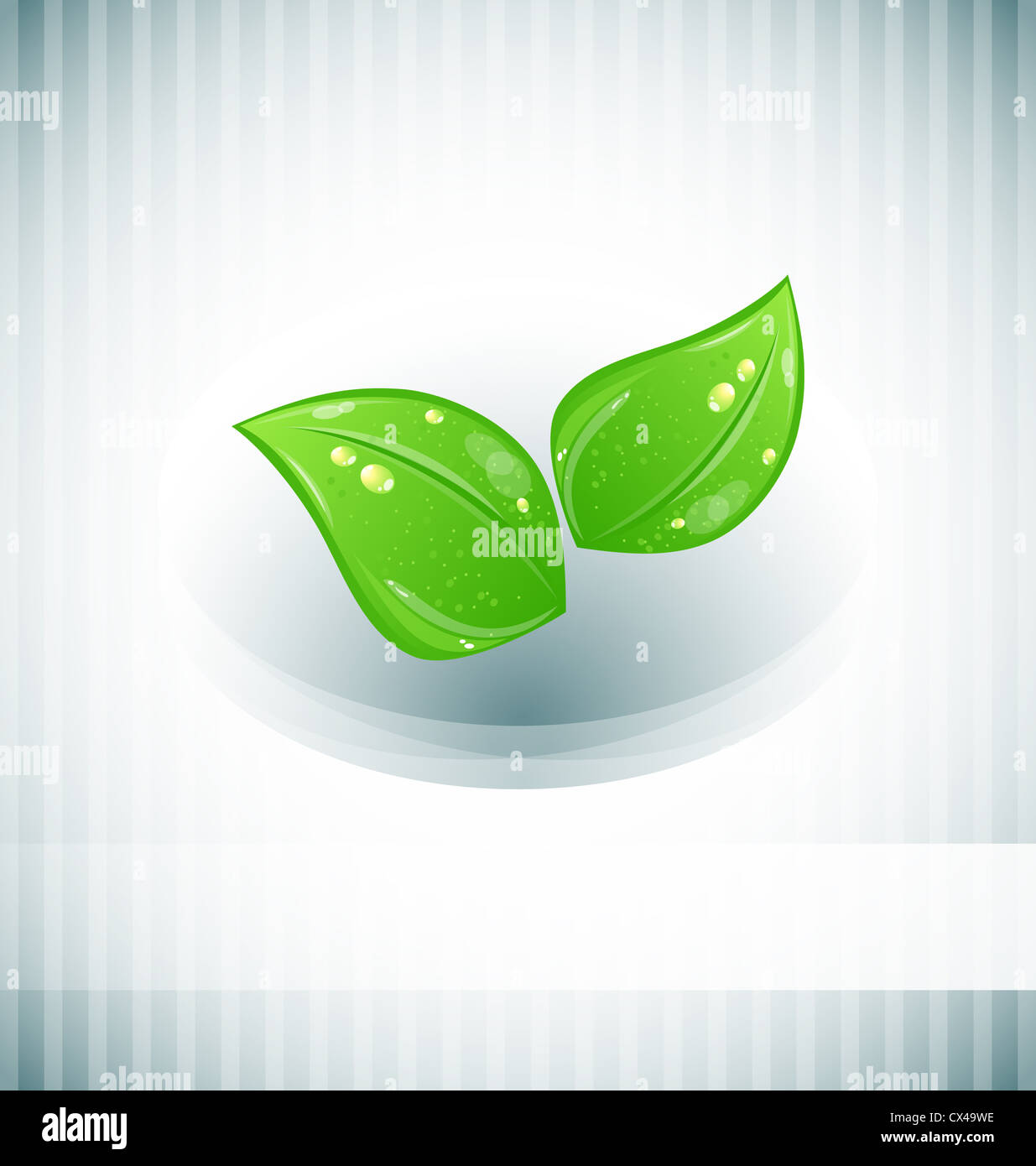 Illustration ecology nature background with green leaves - vector Stock ...