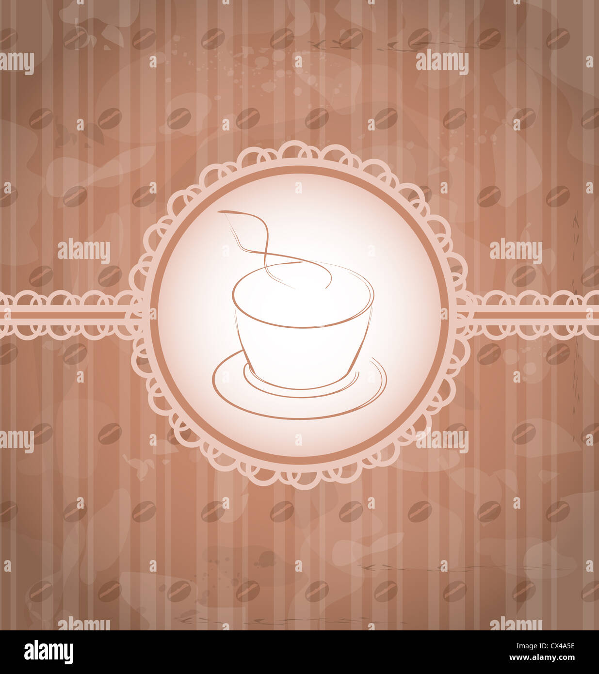 Illustration vintage background for coffee menu, coffee bean texture ...