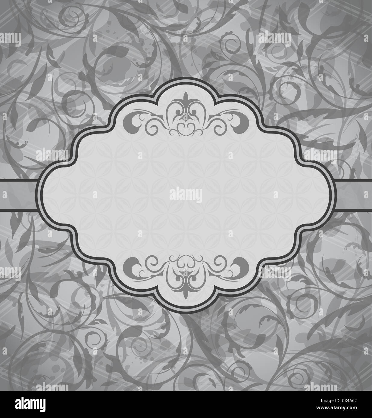Illustration vintage greeting card, seamless floral texture - vector ...