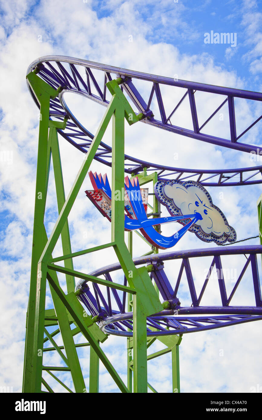 Roller coaster ride tracks hi-res stock photography and images - Alamy