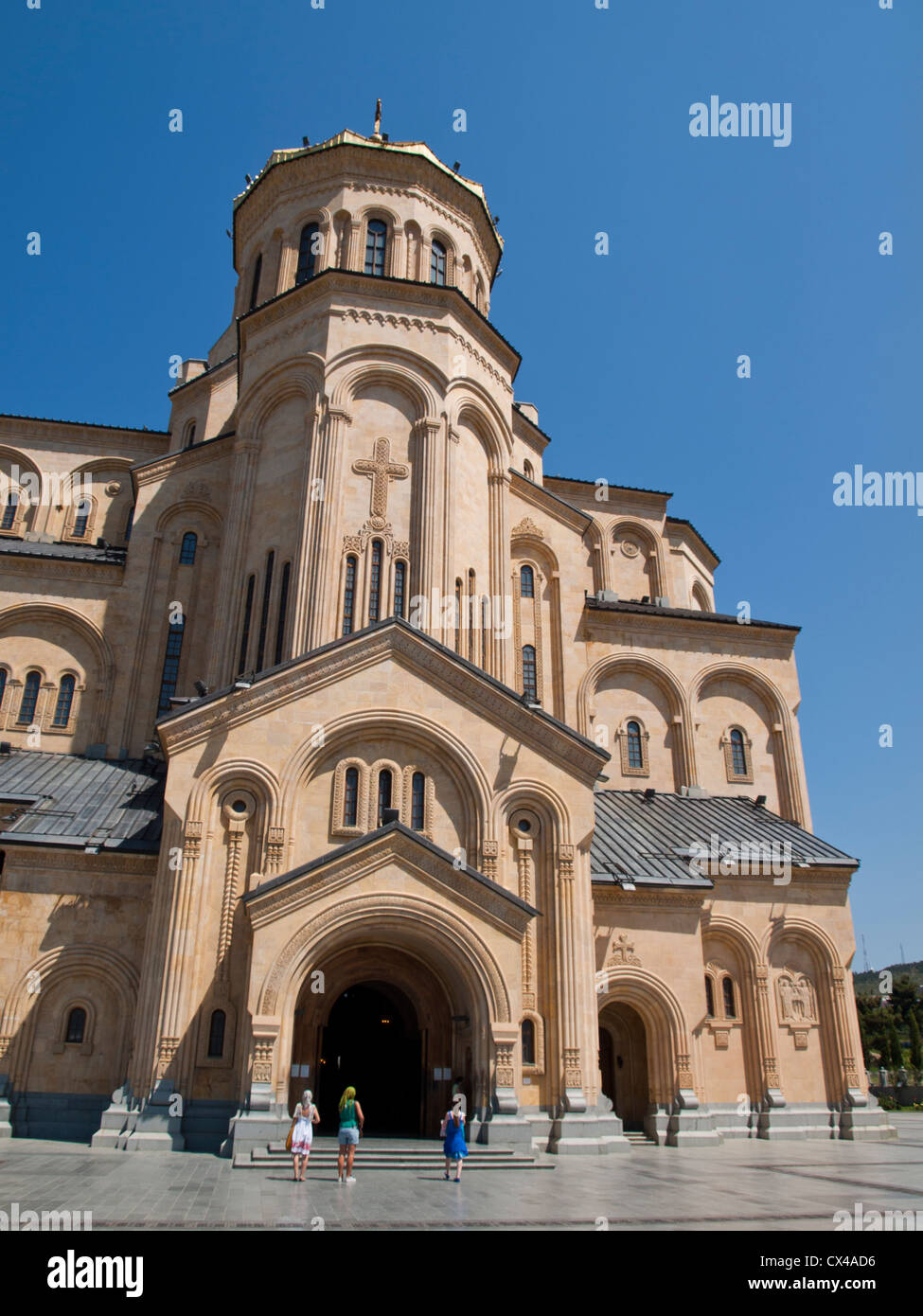 Tbilisi Tsminda Sameba Cathedral Stock Photo - Alamy