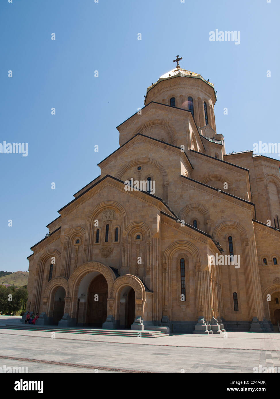 Tbilisi Tsminda Sameba Cathedral Stock Photo - Alamy