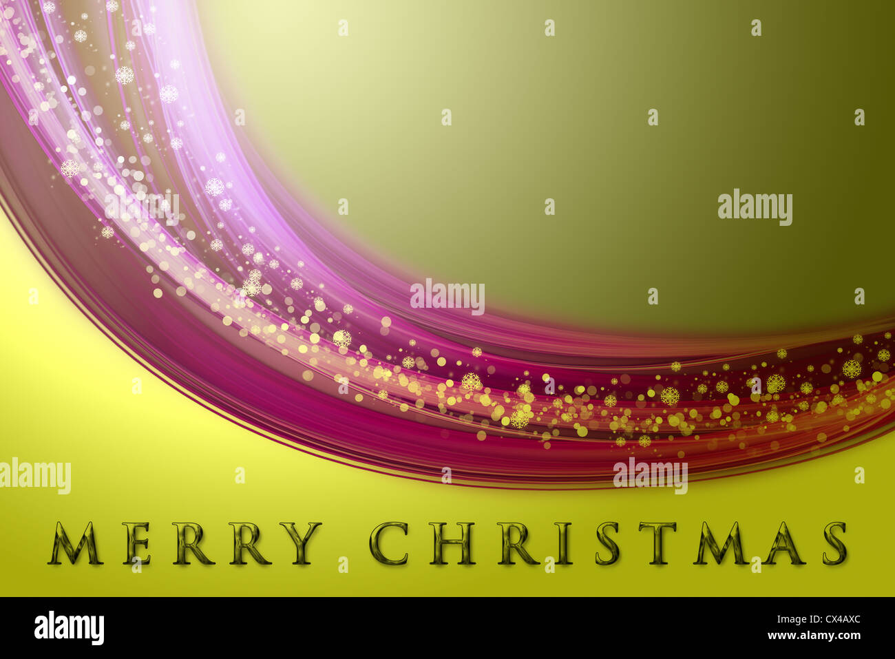 Fantastic Christmas wave design with snowflakes and space for your text ...