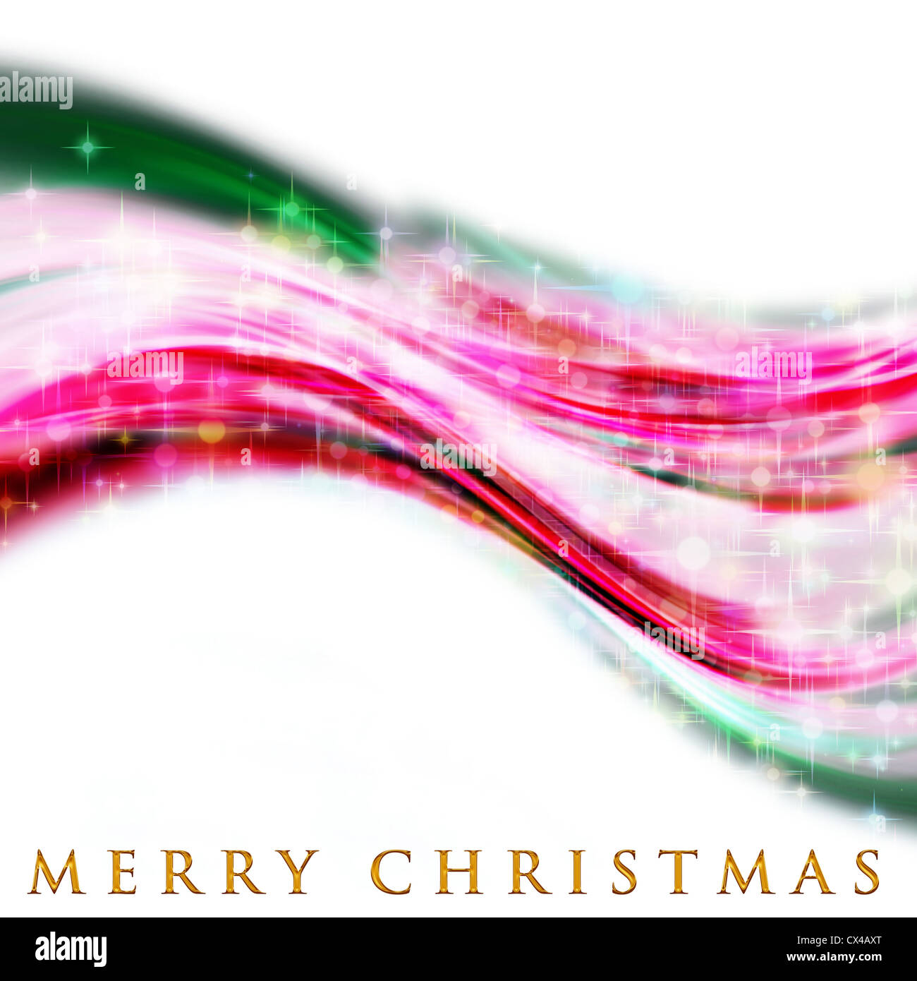 Fantastic Christmas wave design with glowing stars Stock Photo - Alamy