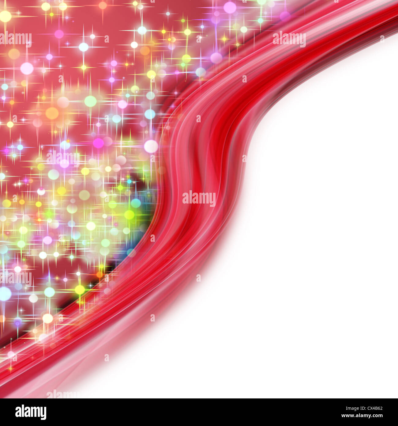 Fantastic Christmas wave design with glowing stars Stock Photo - Alamy