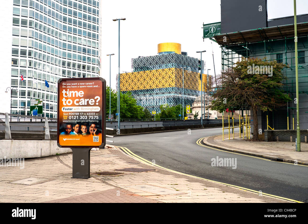 The newly built Library of Birmingham designed by architects Mecanoo ...