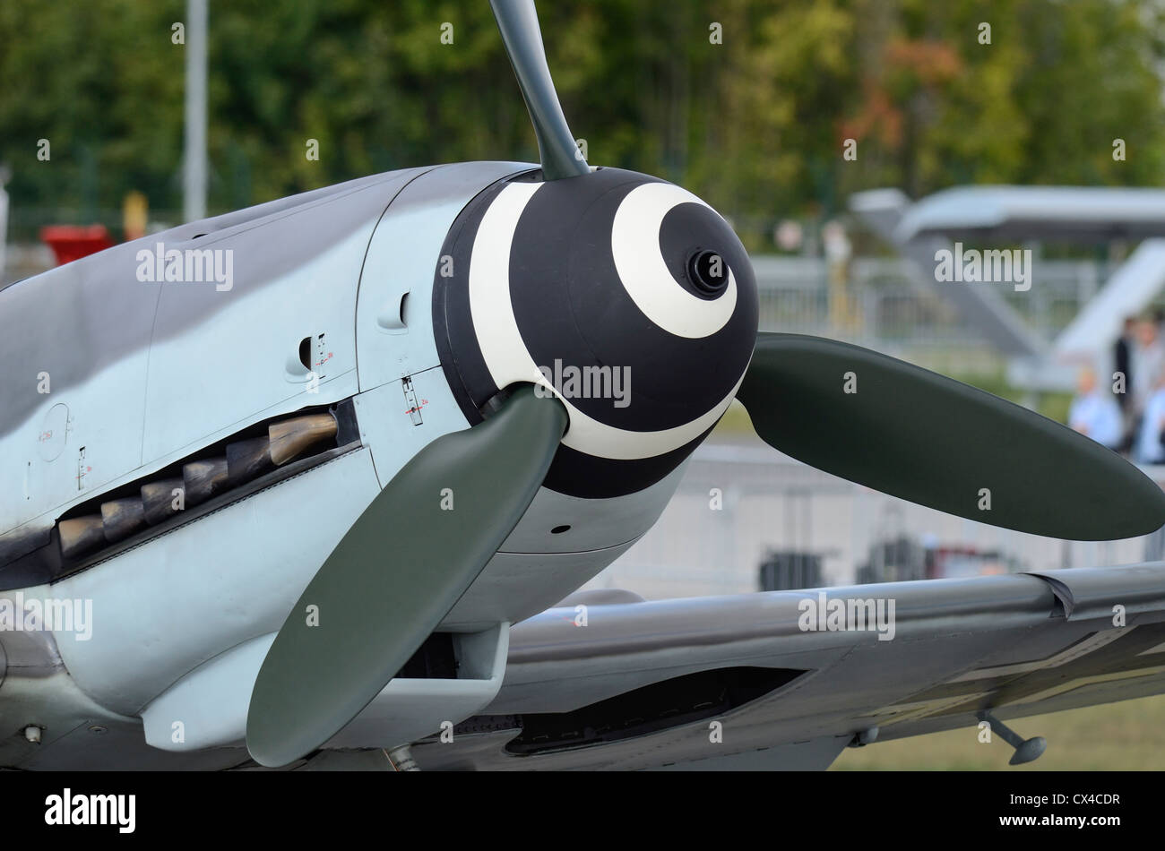 Messerschmitt BF109 propeller detail Stock Photo - Alamy
