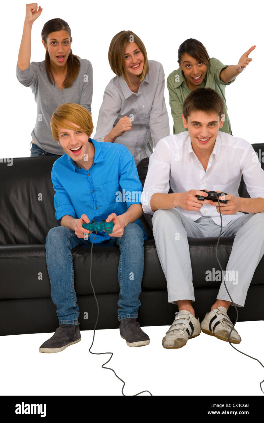 Teenagers playstation hi-res stock photography and images - Alamy