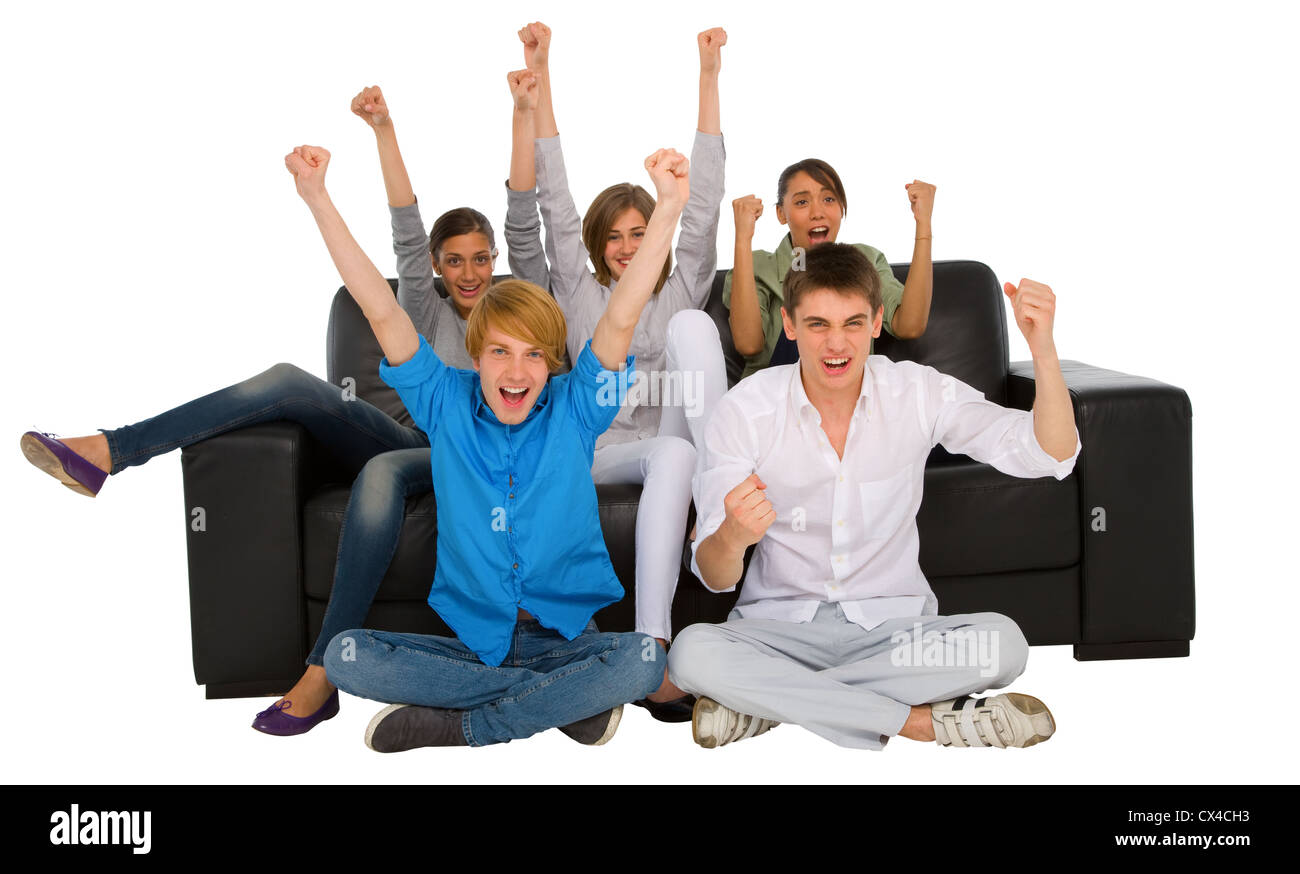 Rejoice young Cut Out Stock Images & Pictures - Alamy
