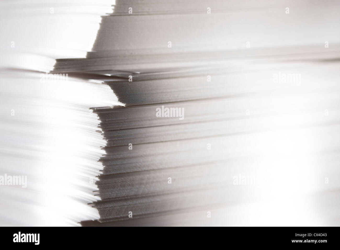 Stack of paper cards Stock Photo - Alamy