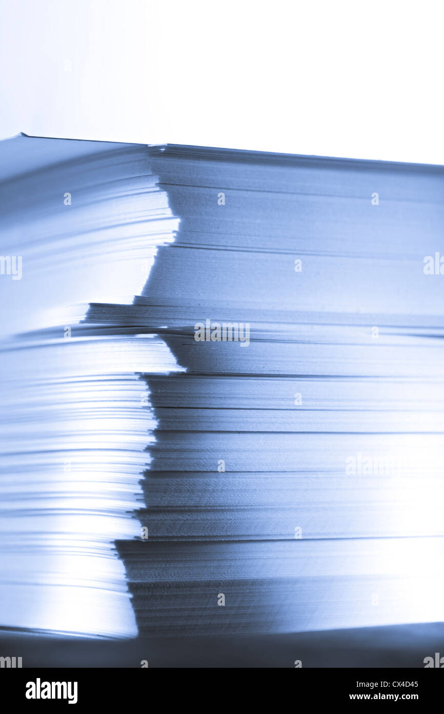 Stack of paper cards Stock Photo - Alamy