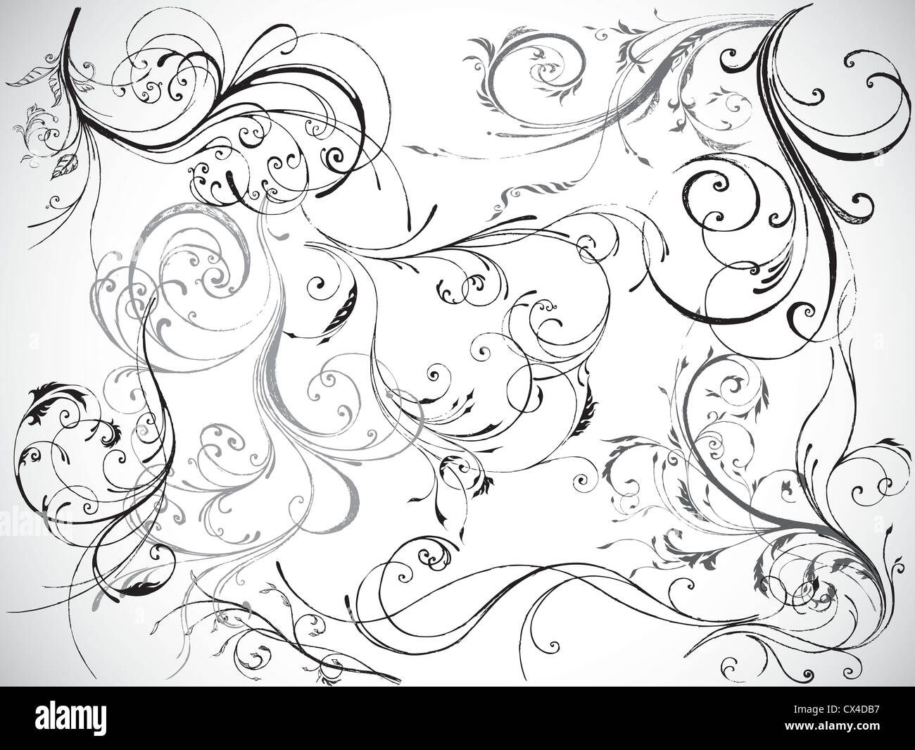 floral design elements Stock Photo - Alamy