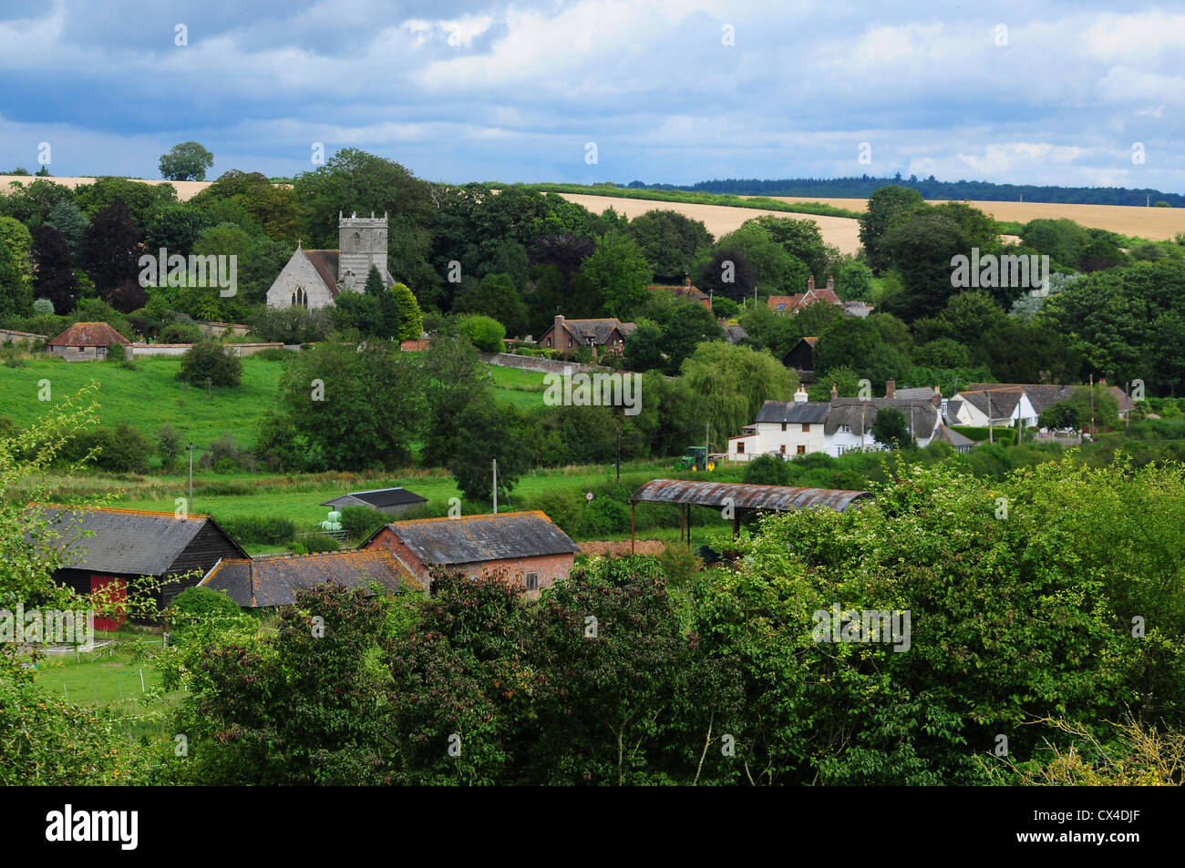A village in Dorset UK Stock Photo - Alamy