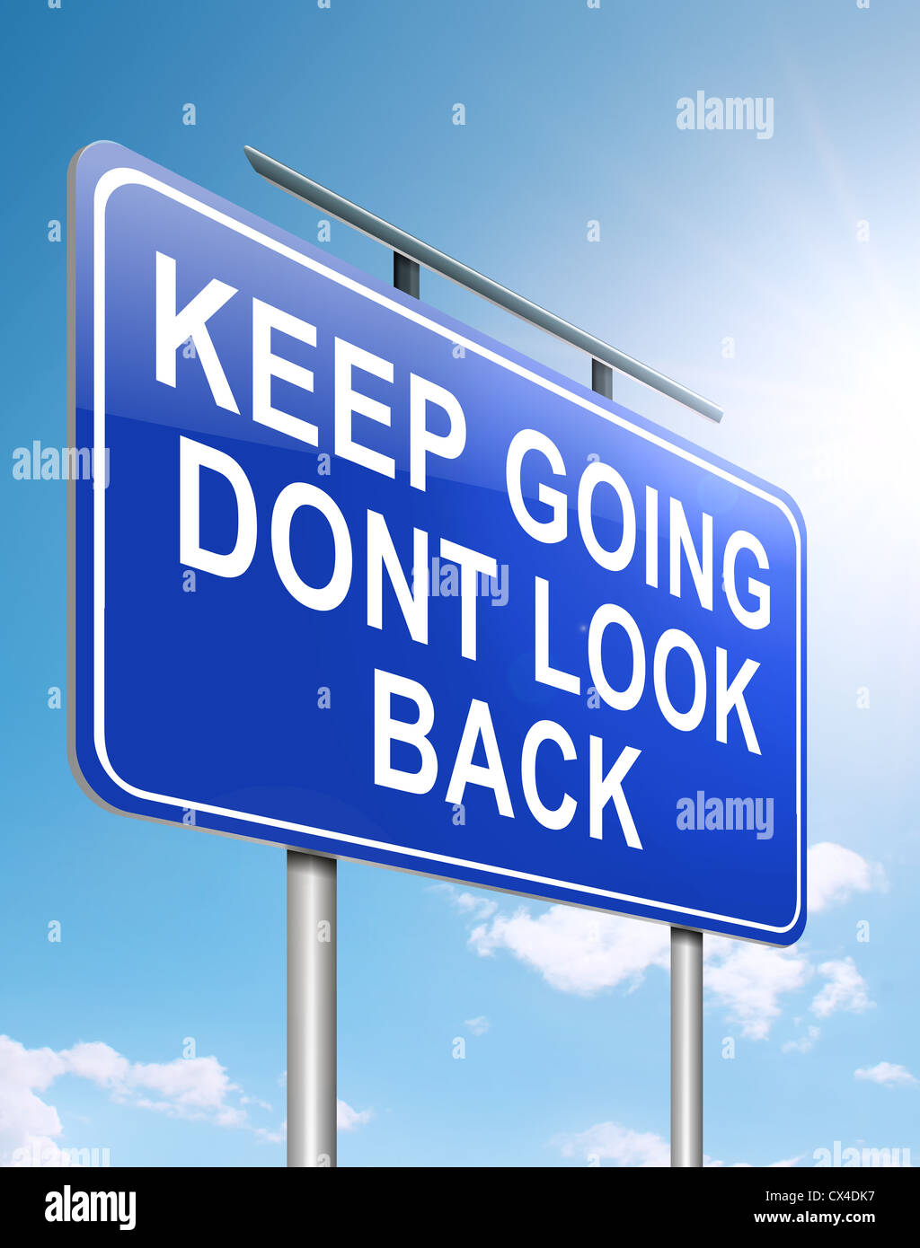 Keep moving forward road sign hi-res stock photography and images - Alamy