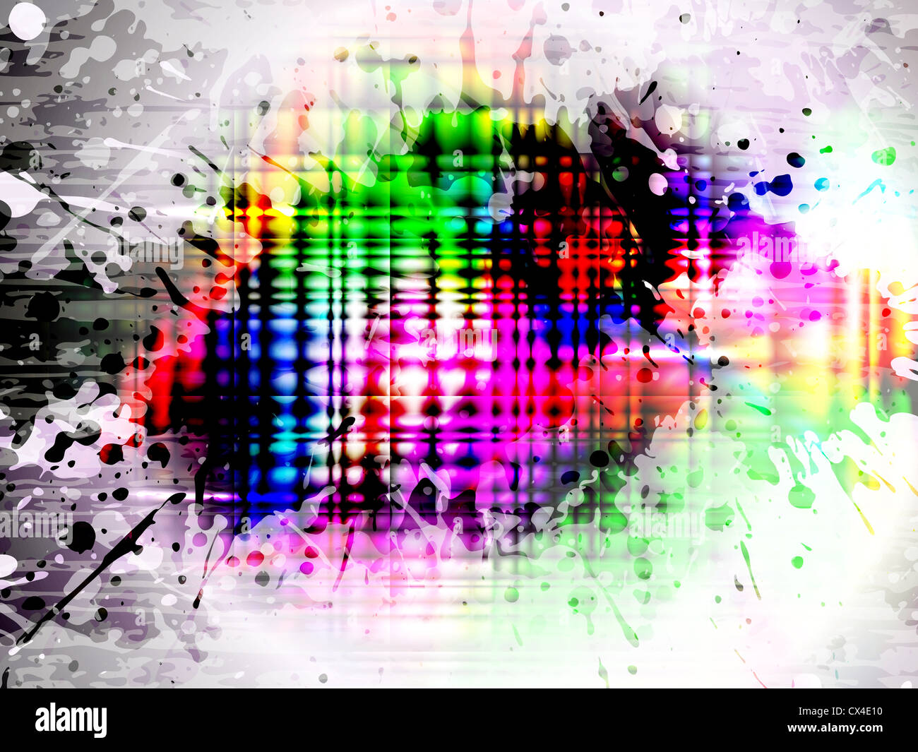 illustration of colorful glowing splash Stock Photo - Alamy