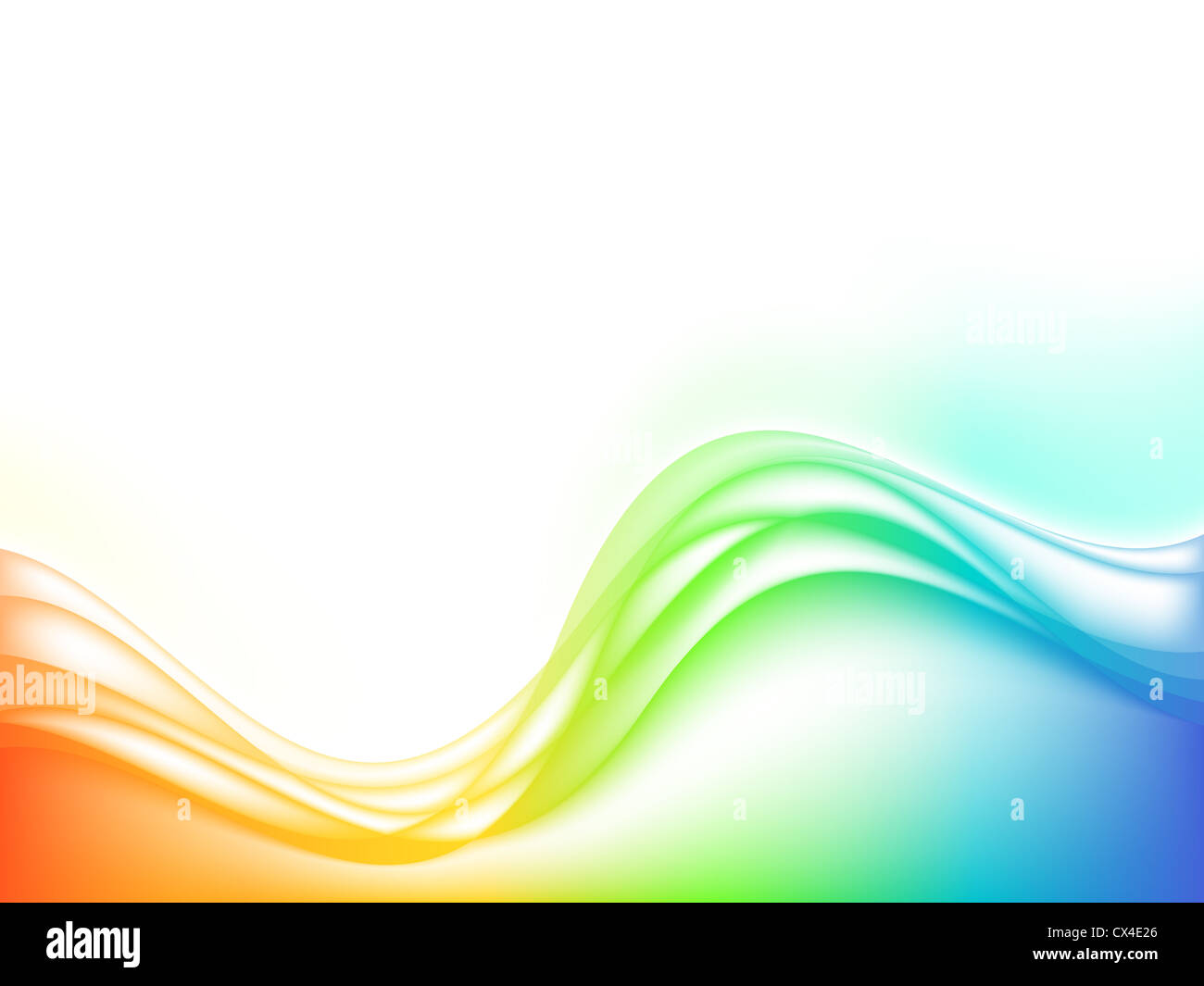 abstract stylized colorful waves, with transparency effect Stock Photo ...