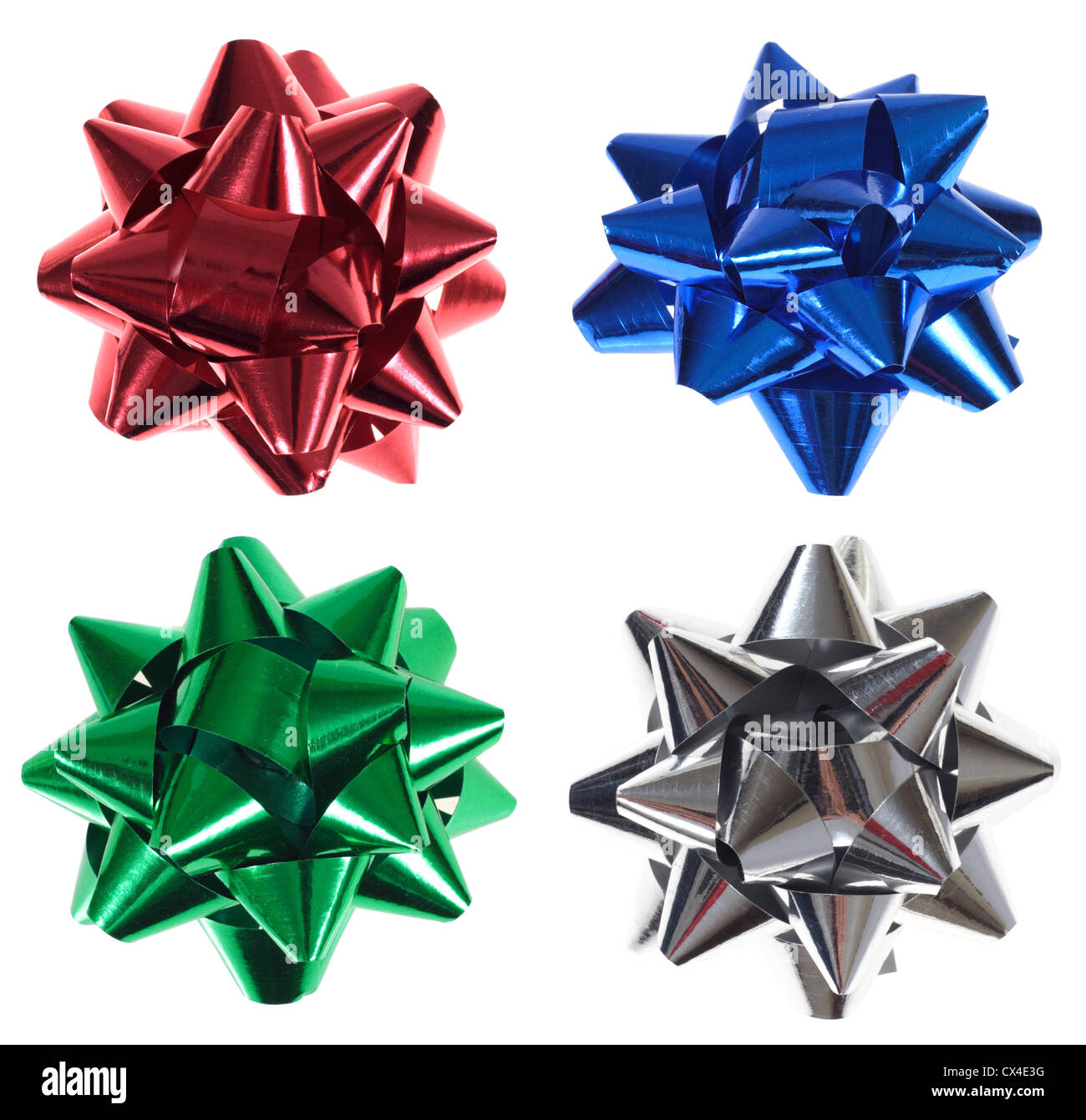 shiny bows photo on the white background Stock Photo - Alamy