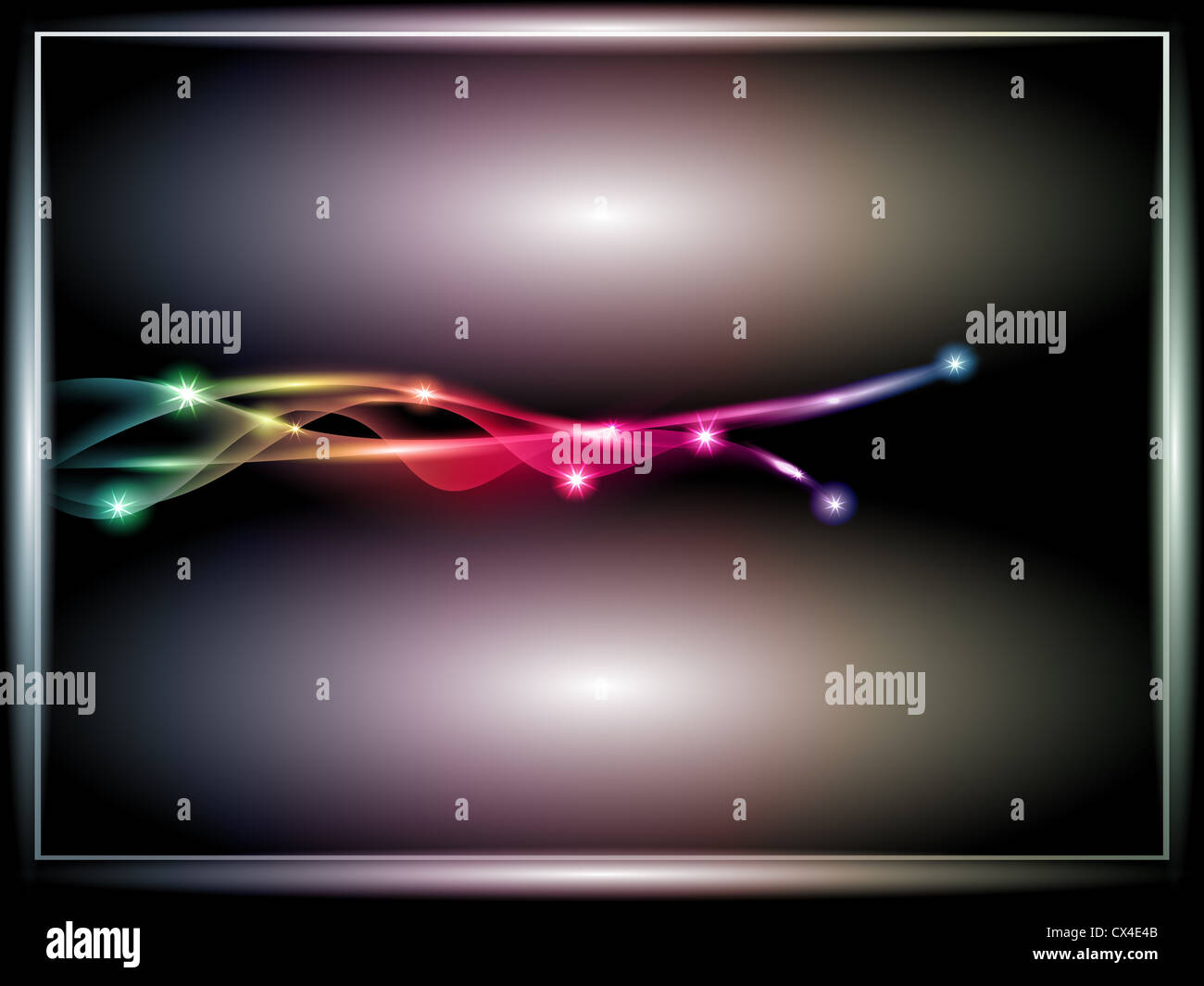 abstract stylized colorful waves, with transparency effect Stock Photo ...