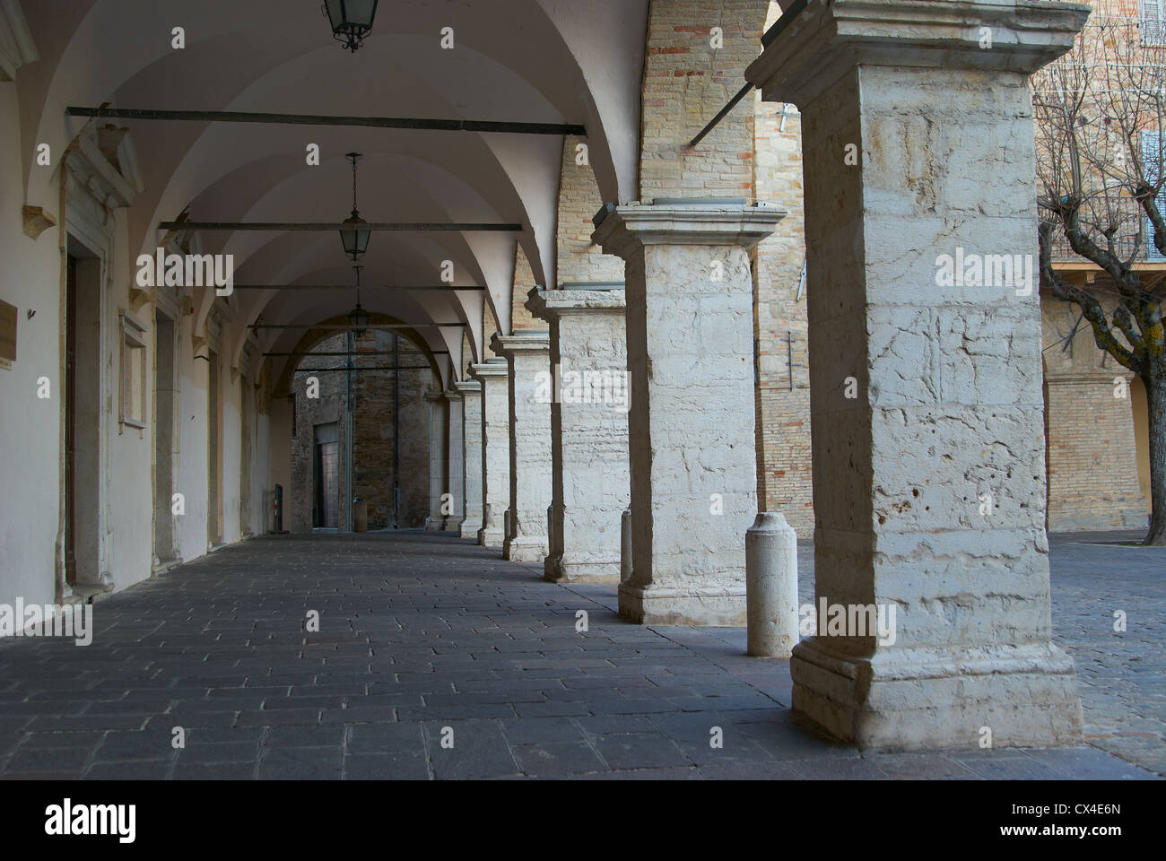 Architecture of ancient Europe ancient stone arches Stock Photo - Alamy