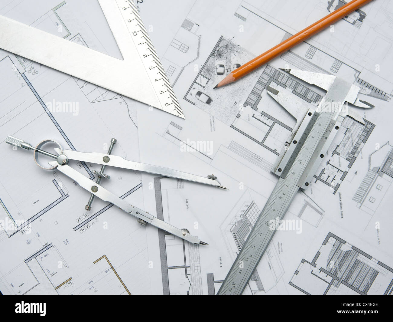 Architect tools hi-res stock photography and images - Alamy