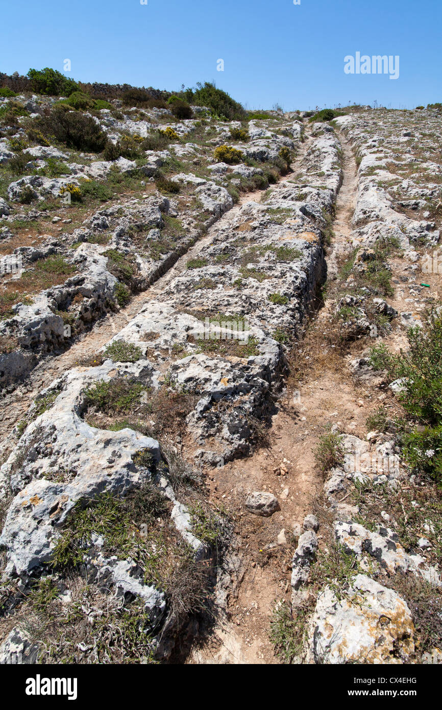 The mysterious cart ruts at Clapham Junction, Island of Malta ...