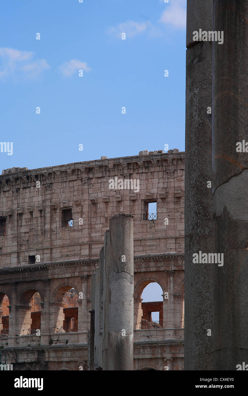 The Coliseum ancient antique amphitheatre in Rome Italy Stock Photo - Alamy