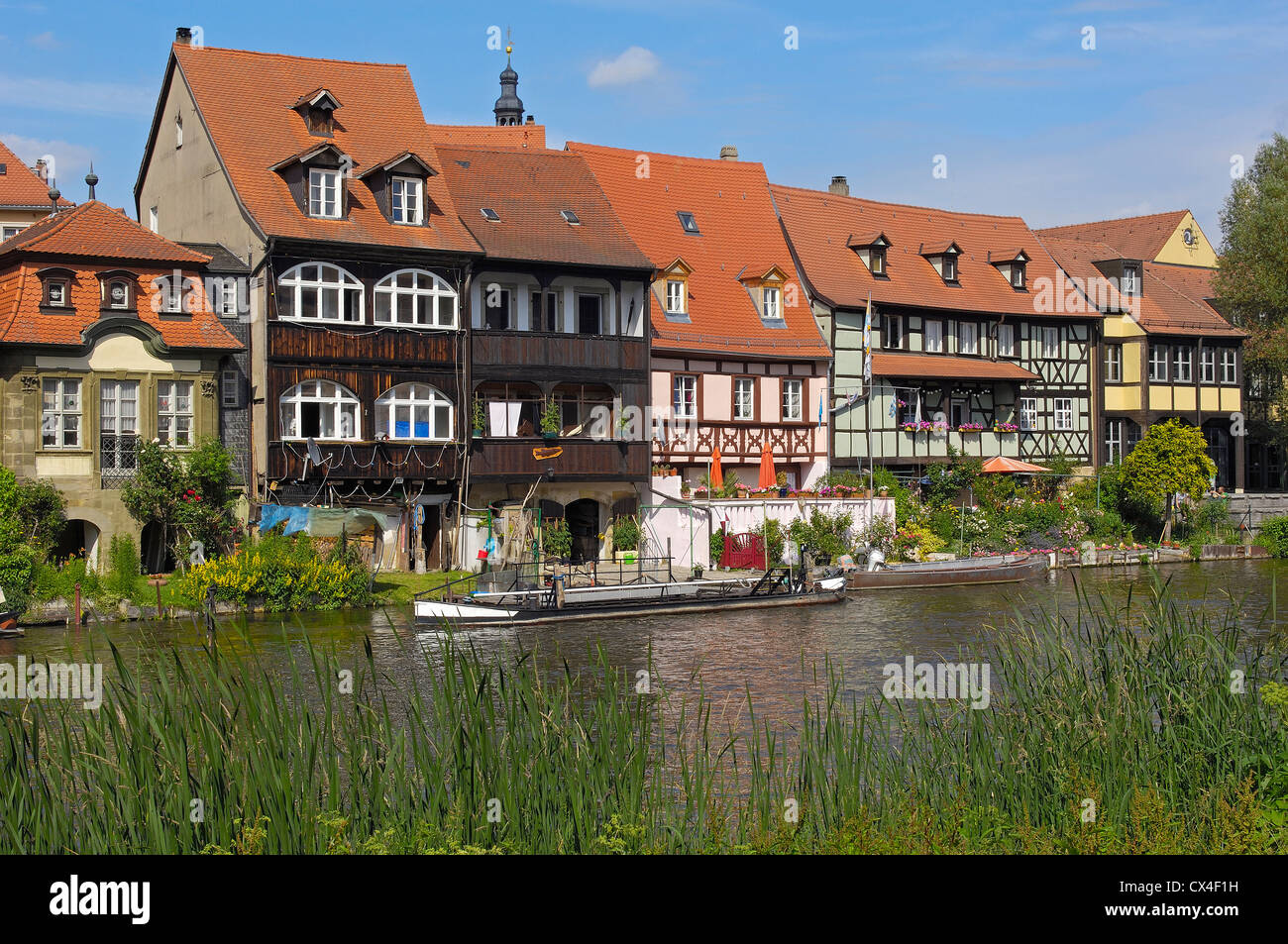Bamberg, UNESCO World Heritage site, Little Venice , Regnitz river, Old ...