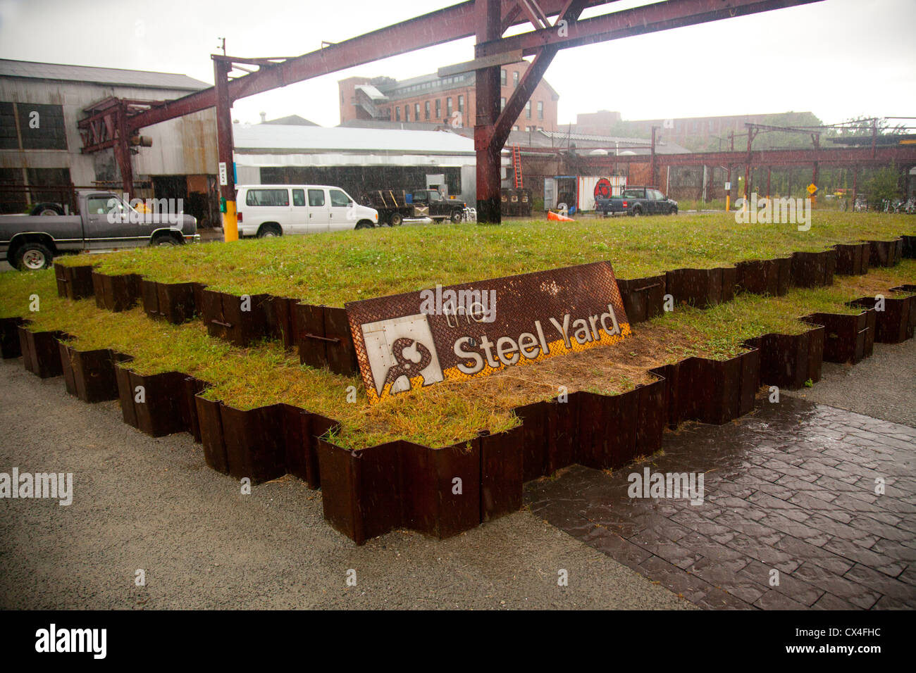 the Steel Yard in Providence Rhode island RI Stock Photo - Alamy