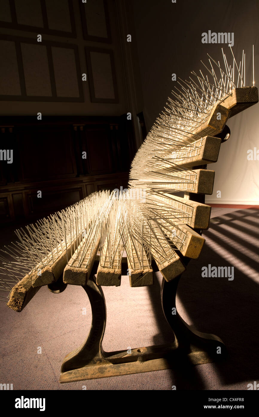 Liverpool Biennial 2012 Steel spikes found on bench contemporary art ...
