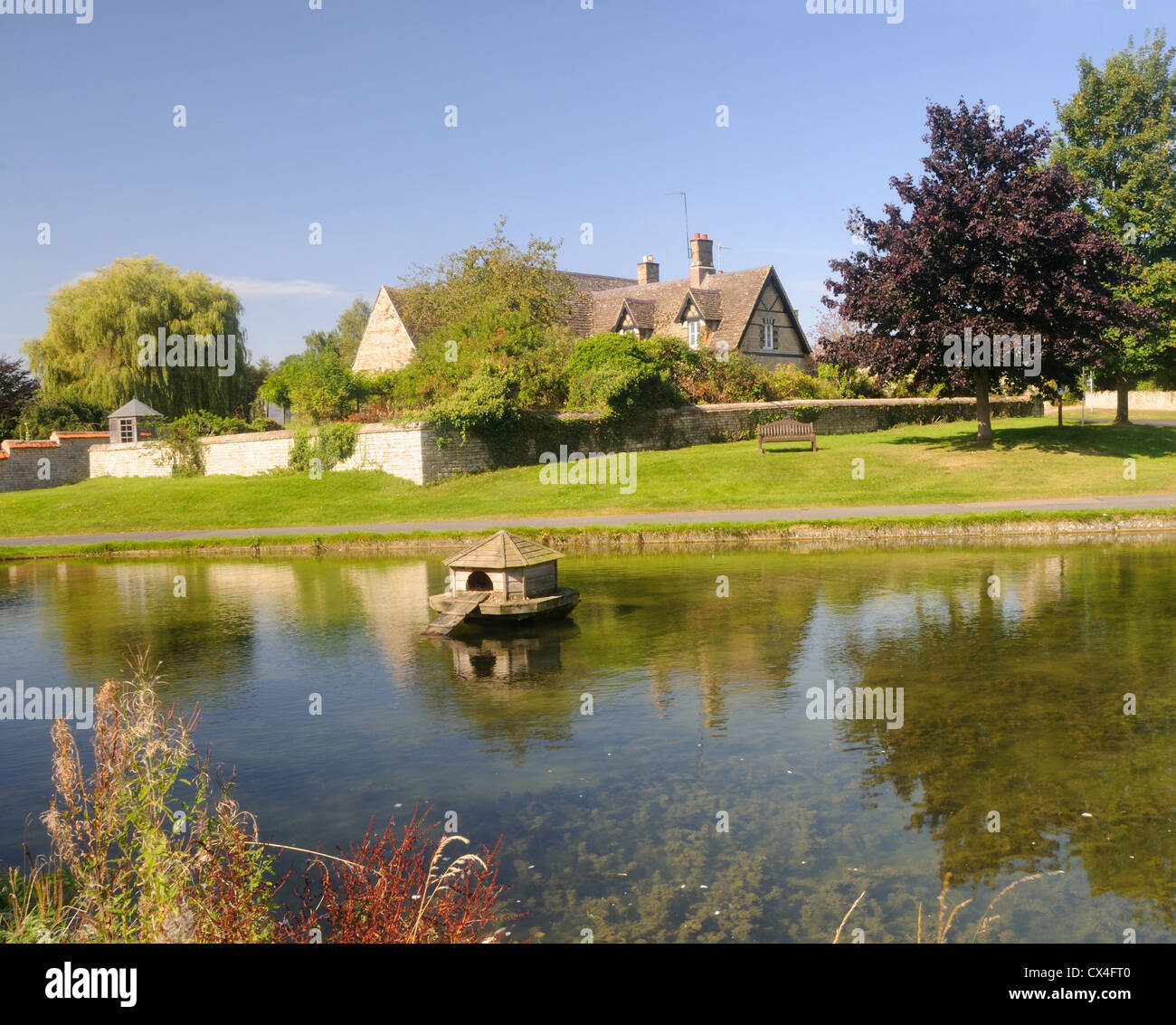 The duck pond in Barrowden, Rutland, England Stock Photo - Alamy