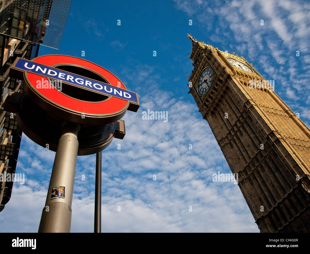 Big ben iconic london underground sign hi-res stock photography and ...