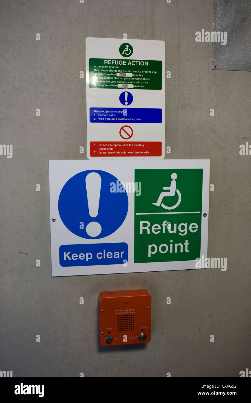 Fire refuge point hi-res stock photography and images - Alamy