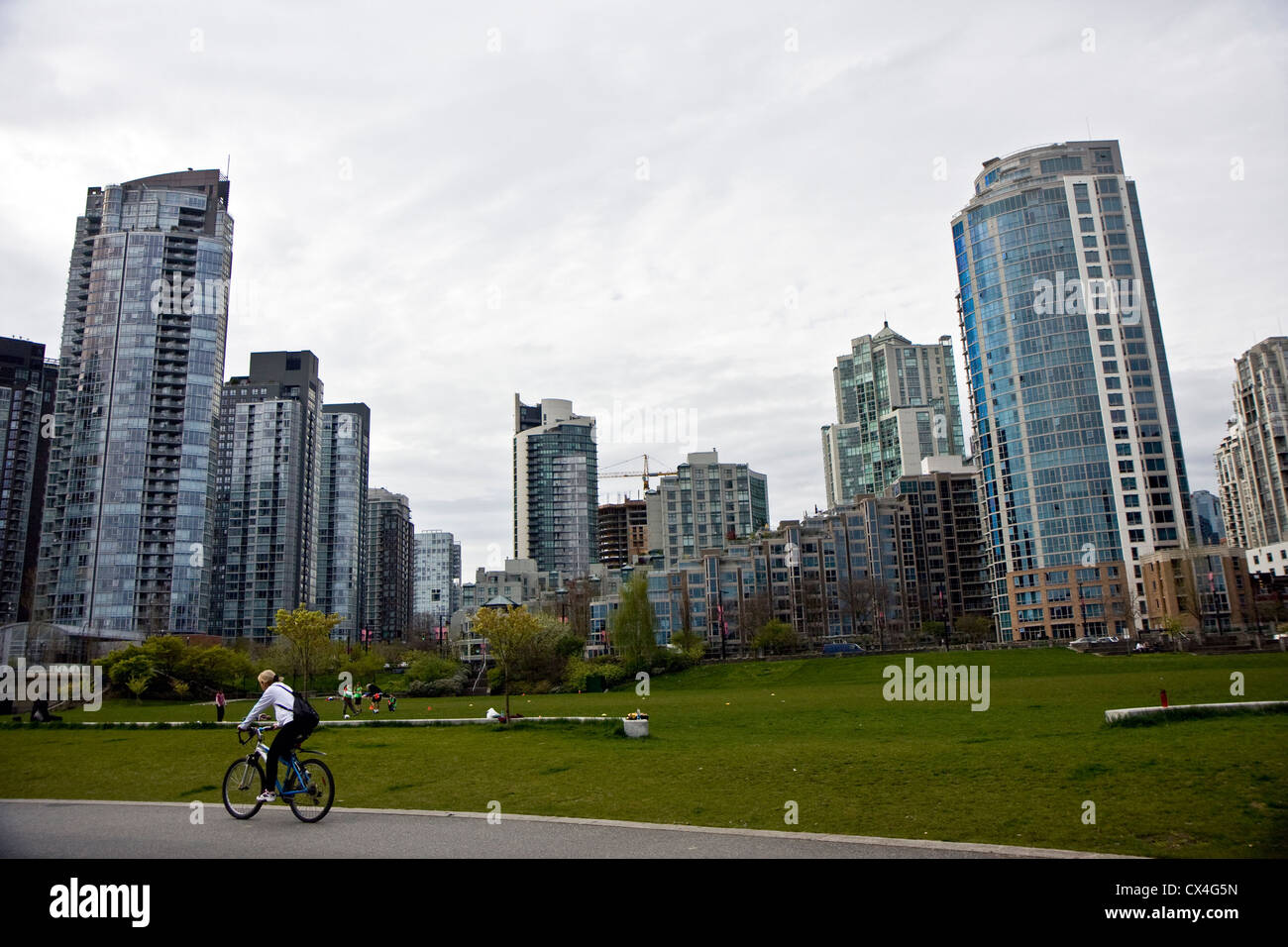 View of a street in downtown of Vancouver city, Canada Stock Photo - Alamy