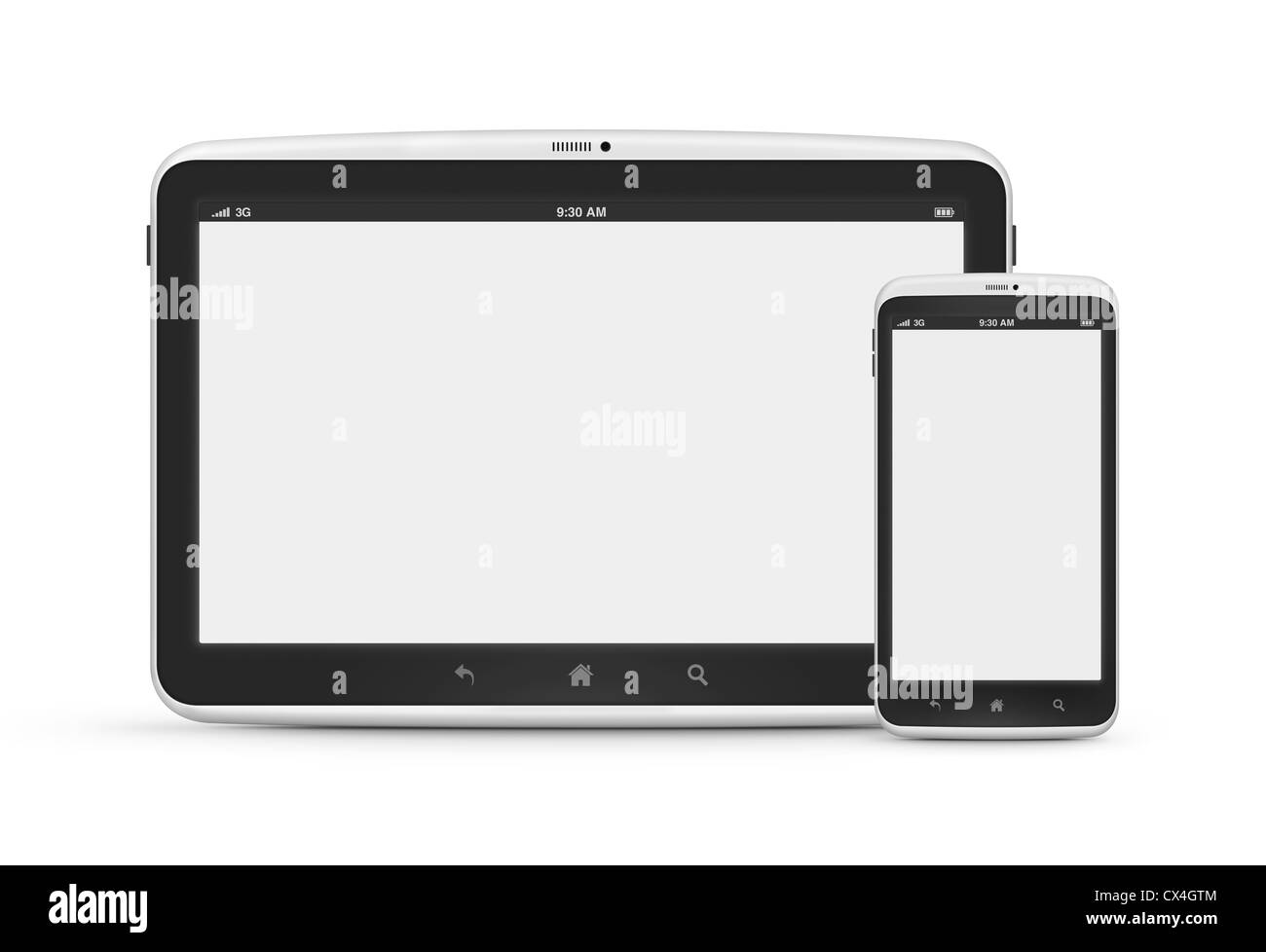 Concept futuristic pda laptop 3d Black and White Stock Photos & Images ...