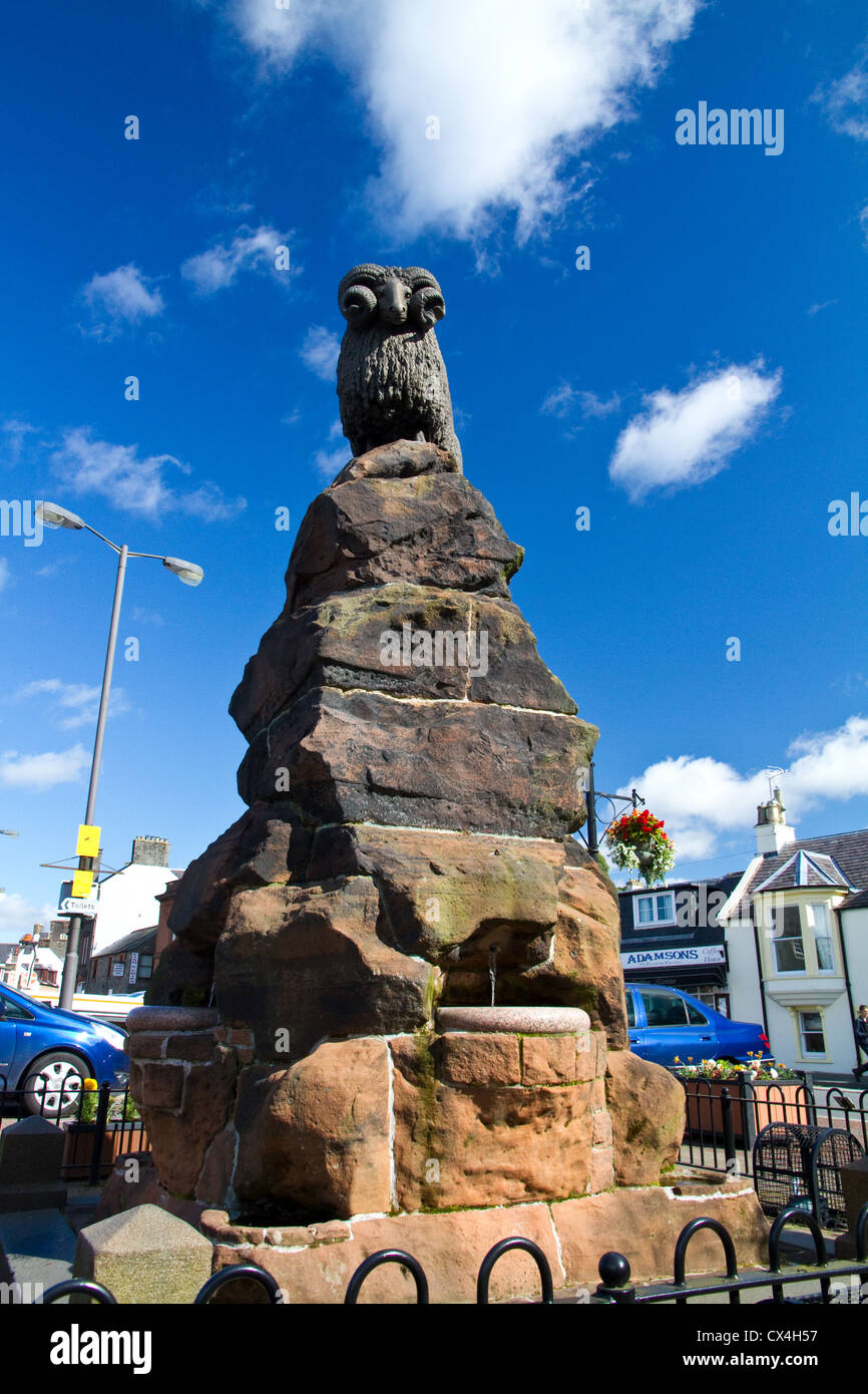 The ram statue by William Brodie that stands in the marketplace in the ...