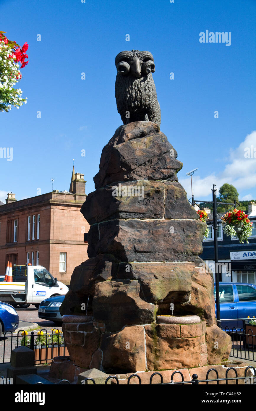The ram statue by William Brodie that stands in the marketplace in the ...