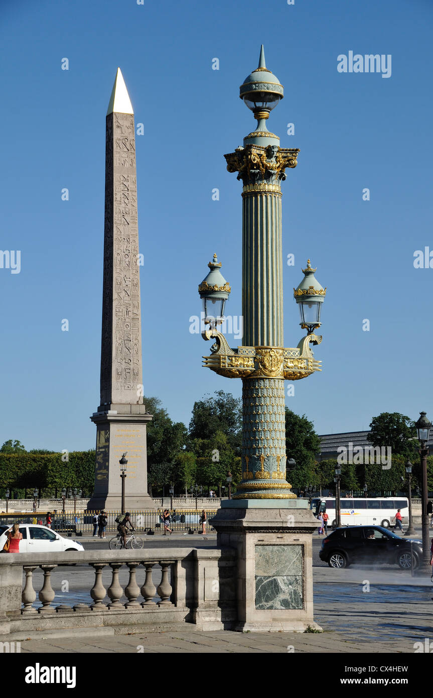 Obelisk of Luxor, Place de la Concorde, Paris, France Stock Photo - Alamy