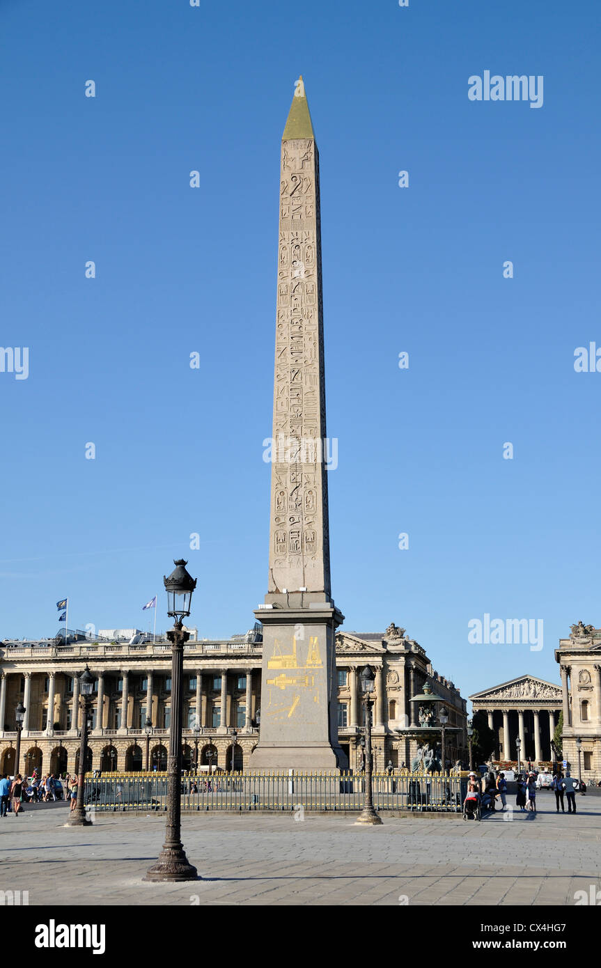 Obelisk of Luxor, Place de la Concorde, Paris, France Stock Photo - Alamy