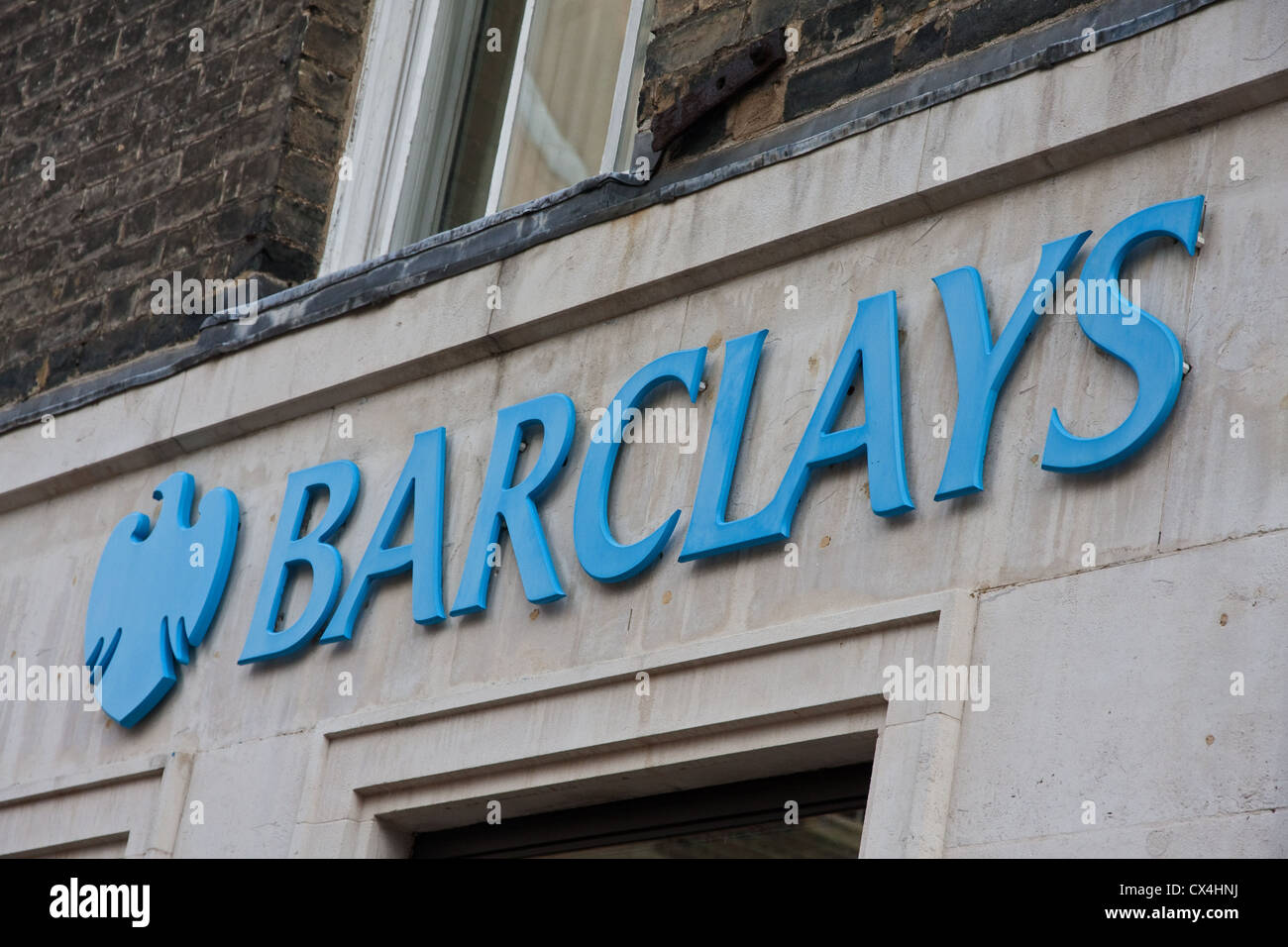 Sign over branch of Barclays bank Stock Photo - Alamy
