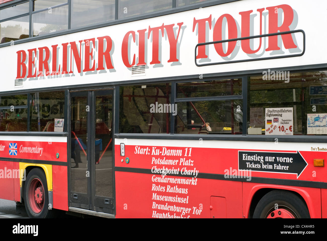 A sightseeing tourist bus in Berlin, Germany Stock Photo - Alamy