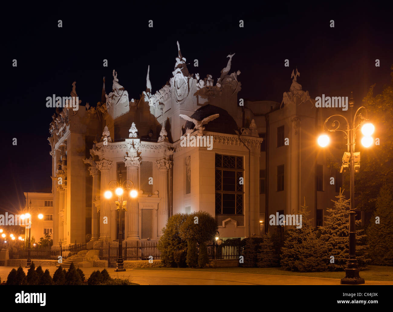 The house with chimeras in kiev hi-res stock photography and images - Alamy