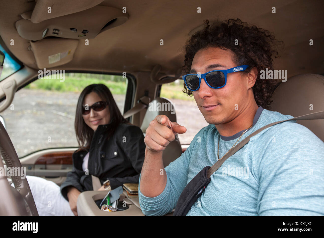 A First Nation Couple in Fort McKay town which lies downstream of the ...