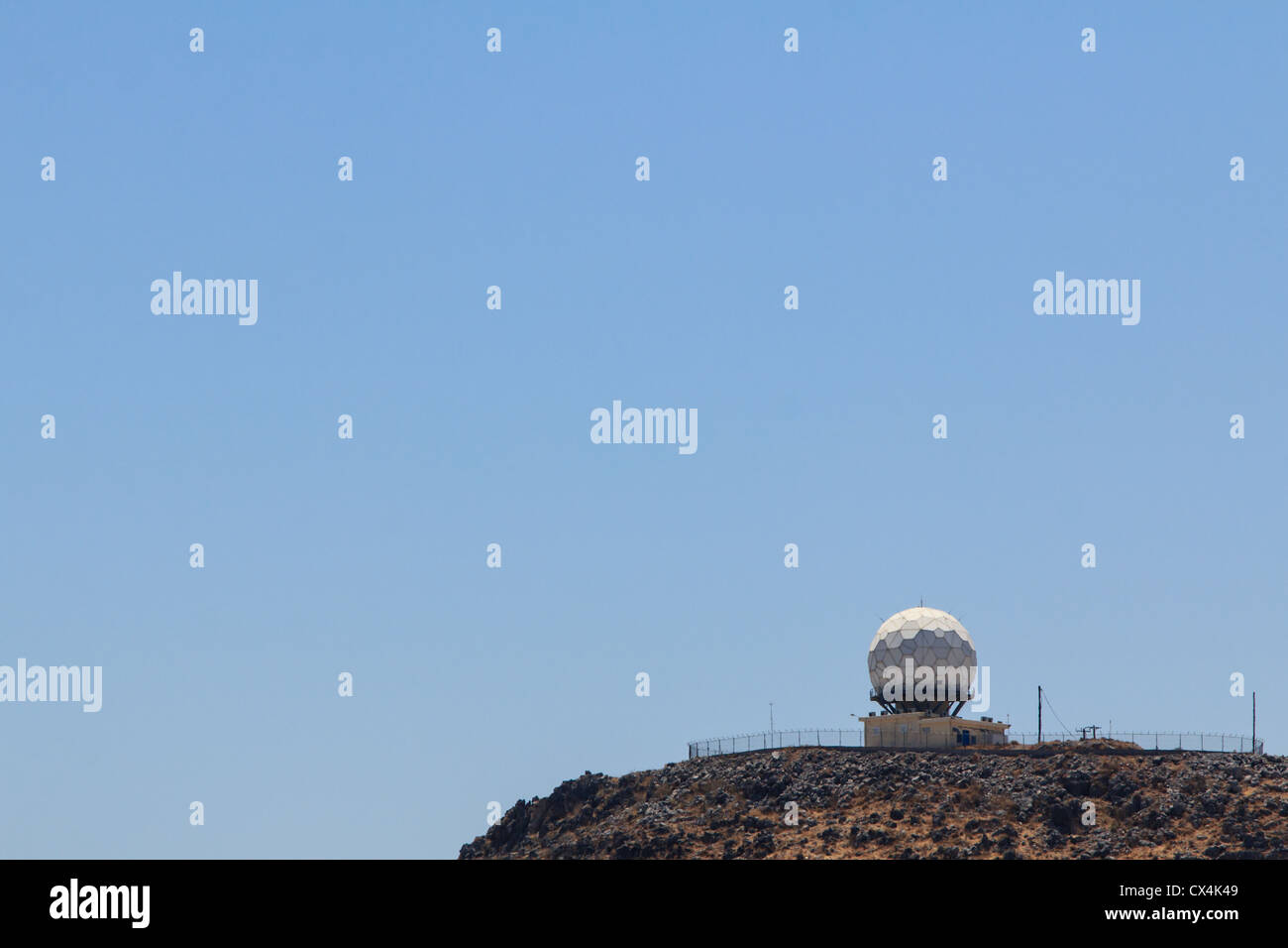 A modern weather station in Crete, Greece Stock Photo - Alamy