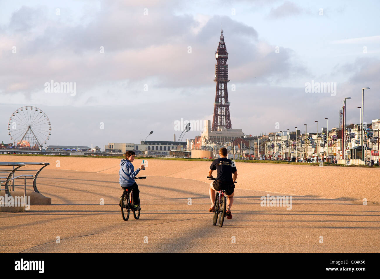 Cyclists on promenade in blackpool hi-res stock photography and images ...